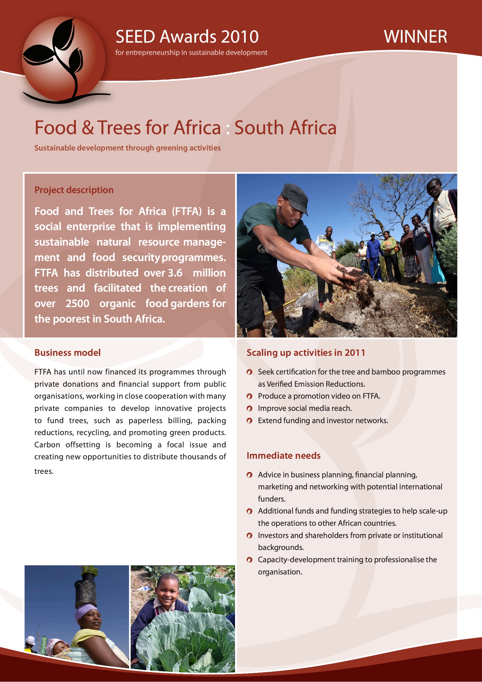 Enterprise Brief: Food & Trees for Africa | seed.uno